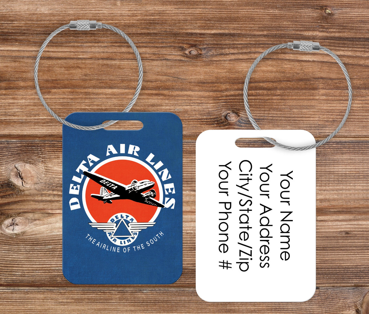 Delta Airlines (Vintage Ad) - Luggage / Bag Tag – VintageTransCo