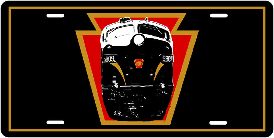 Pennsylvania RR (PRR) - E8 & Keystone - License Plate – VintageTransCo