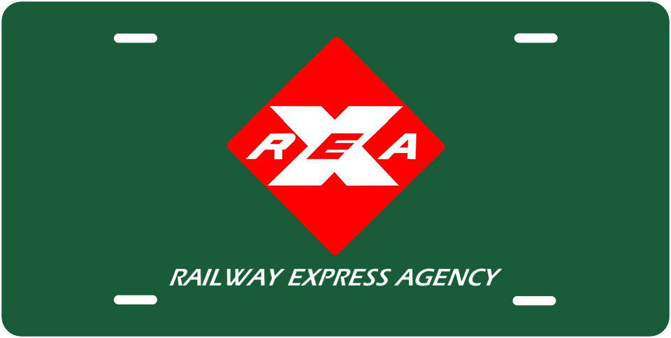 REA Railway Express Agency License Plate – VintageTransCo
