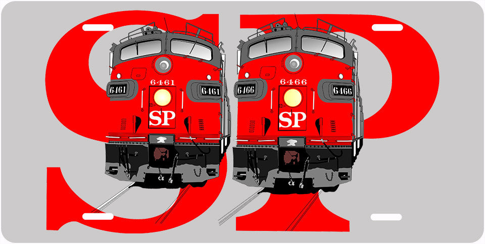Southern Pacific (SP) FP7 License Plate – VintageTransCo