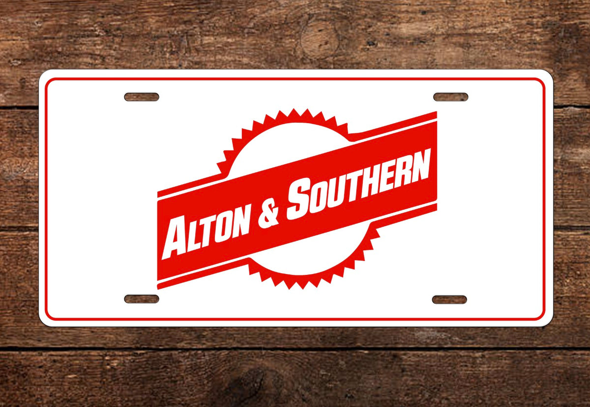 Alton & Southern Railroad Classic License Plate – VintageTransCo