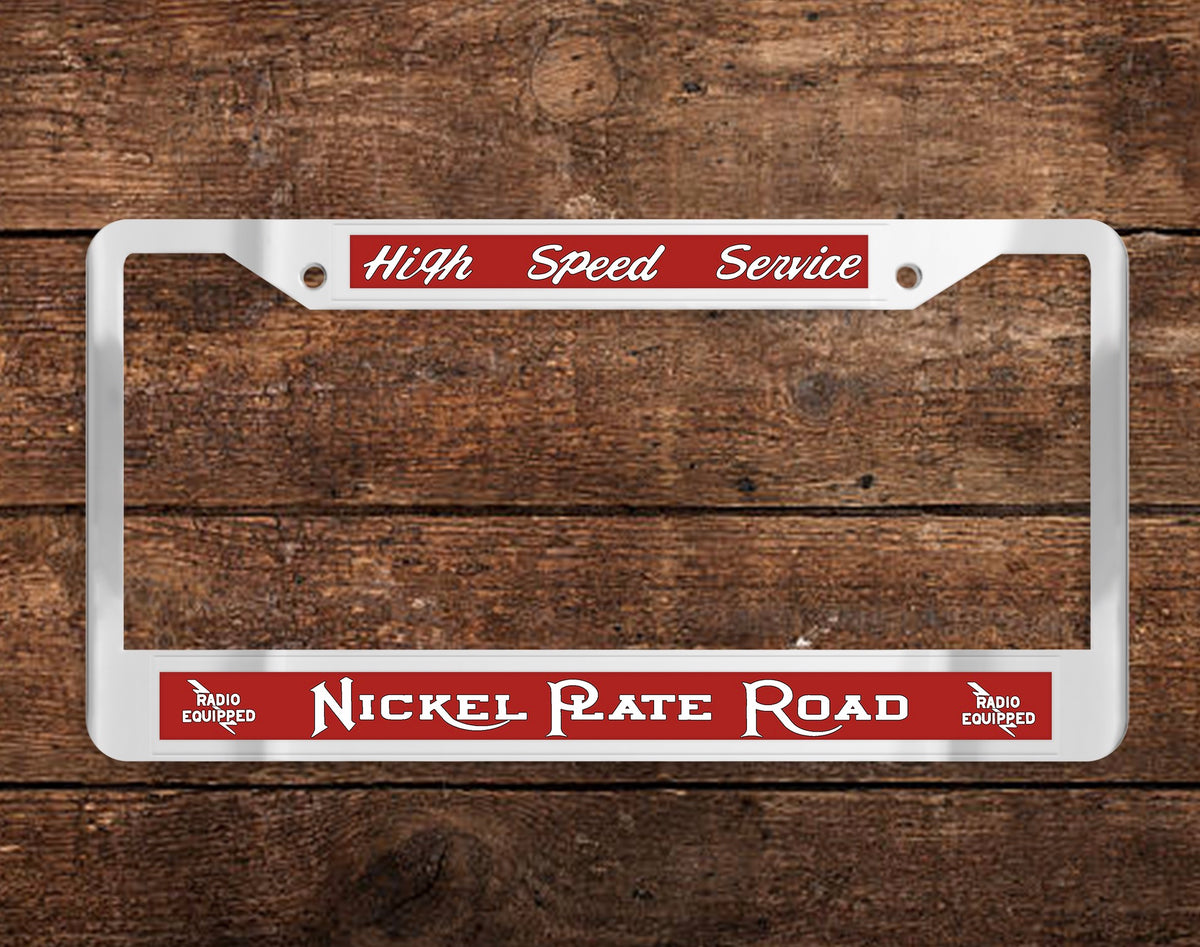 Nickel Plate Road (NKP) High Speed Service Chrome License Plate Frame ...