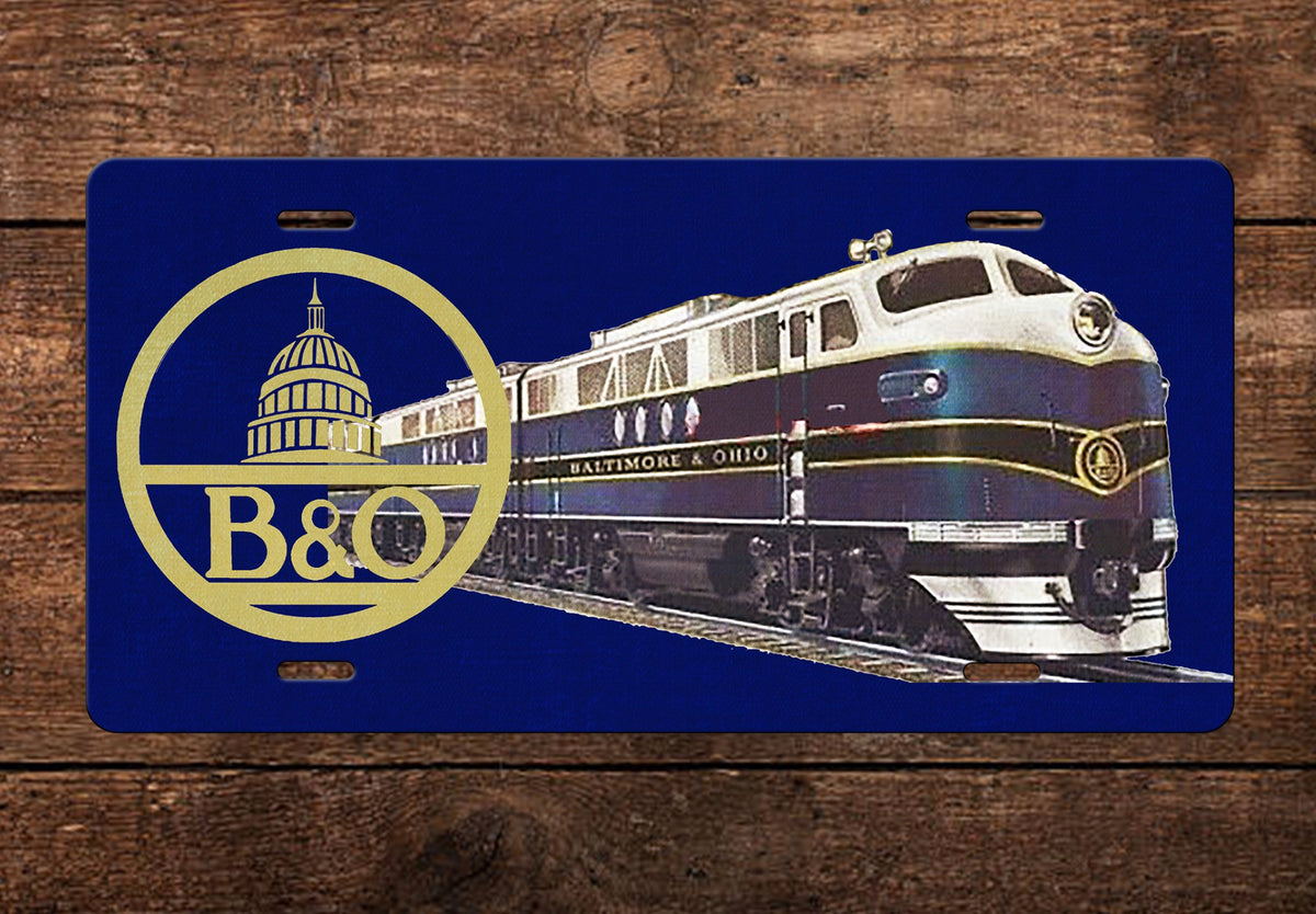 Baltimore & Ohio (B&O) EMD License Plate – VintageTransCo