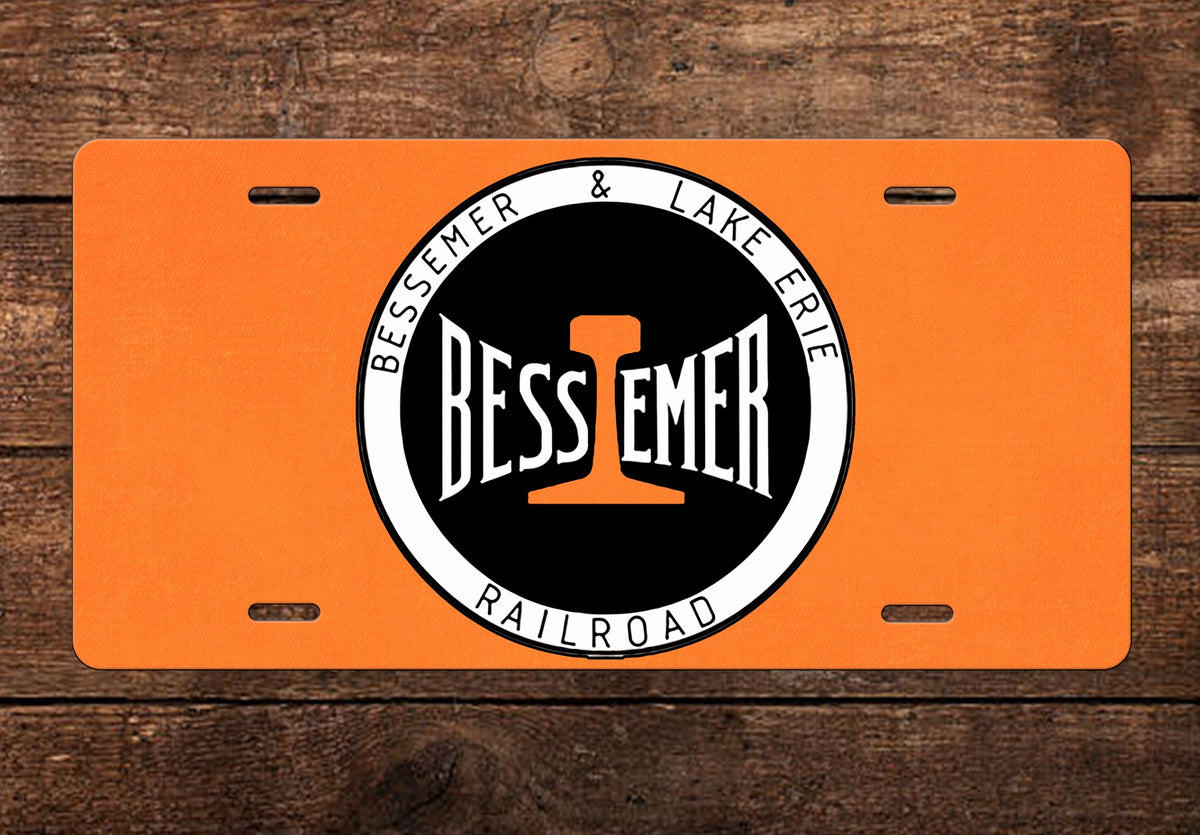 Bessemer & Lake Erie RR License Plate – VintageTransCo