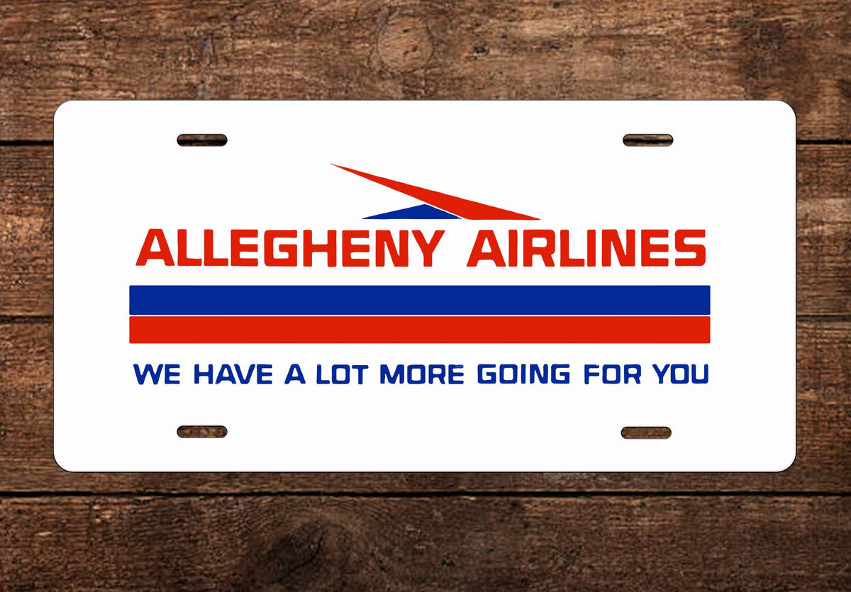 Allegheny Airlines License Plate – VintageTransCo