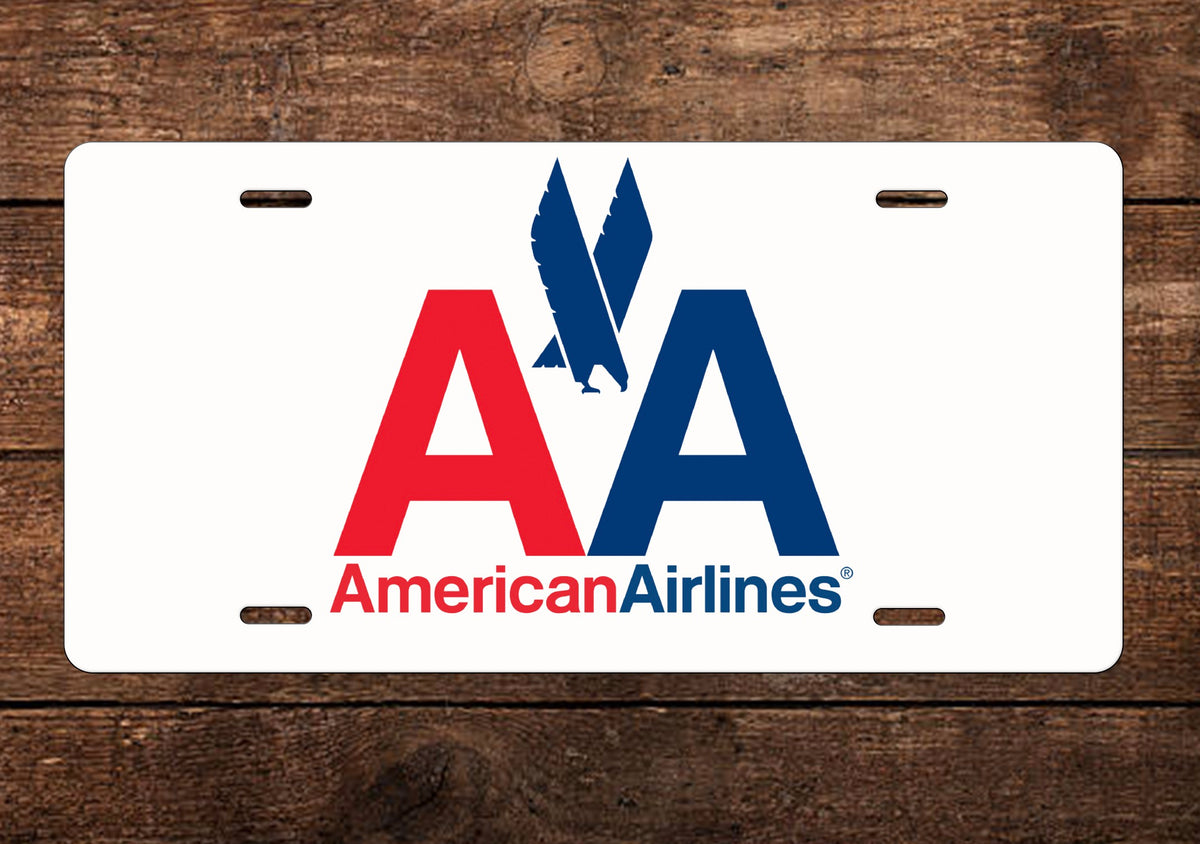 American Airlines License Plate – VintageTransCo