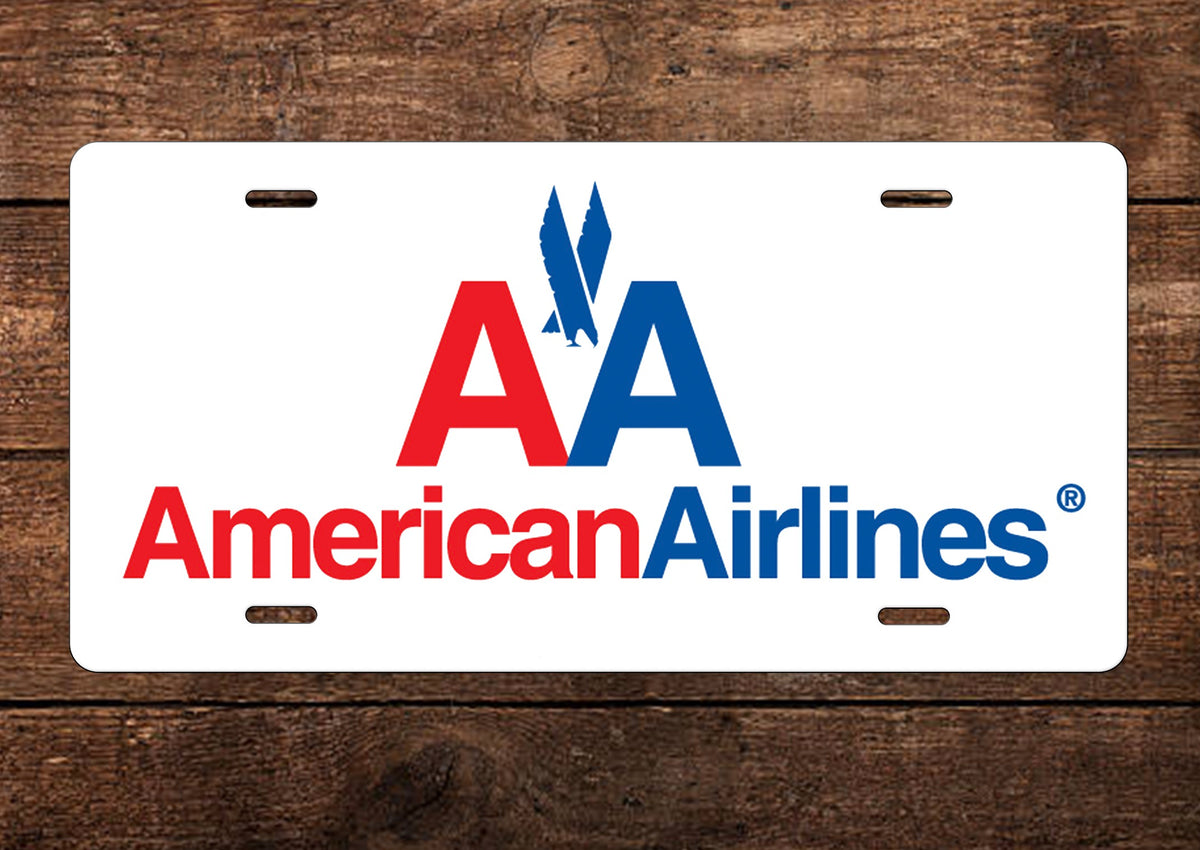 American Airlines License Plate – VintageTransCo