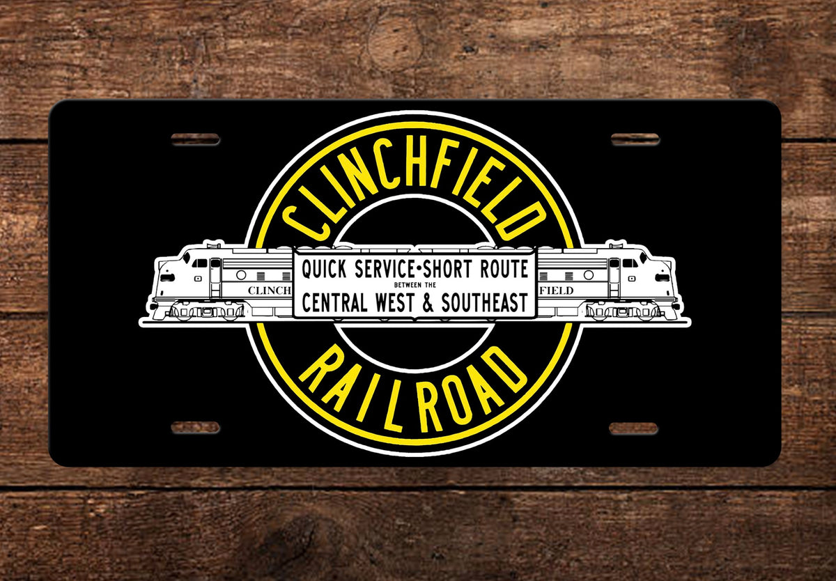 Clinchfield Railroad License Plate – VintageTransCo