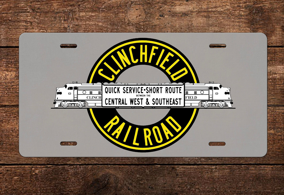 Clinchfield Railroad License Plate – VintageTransCo