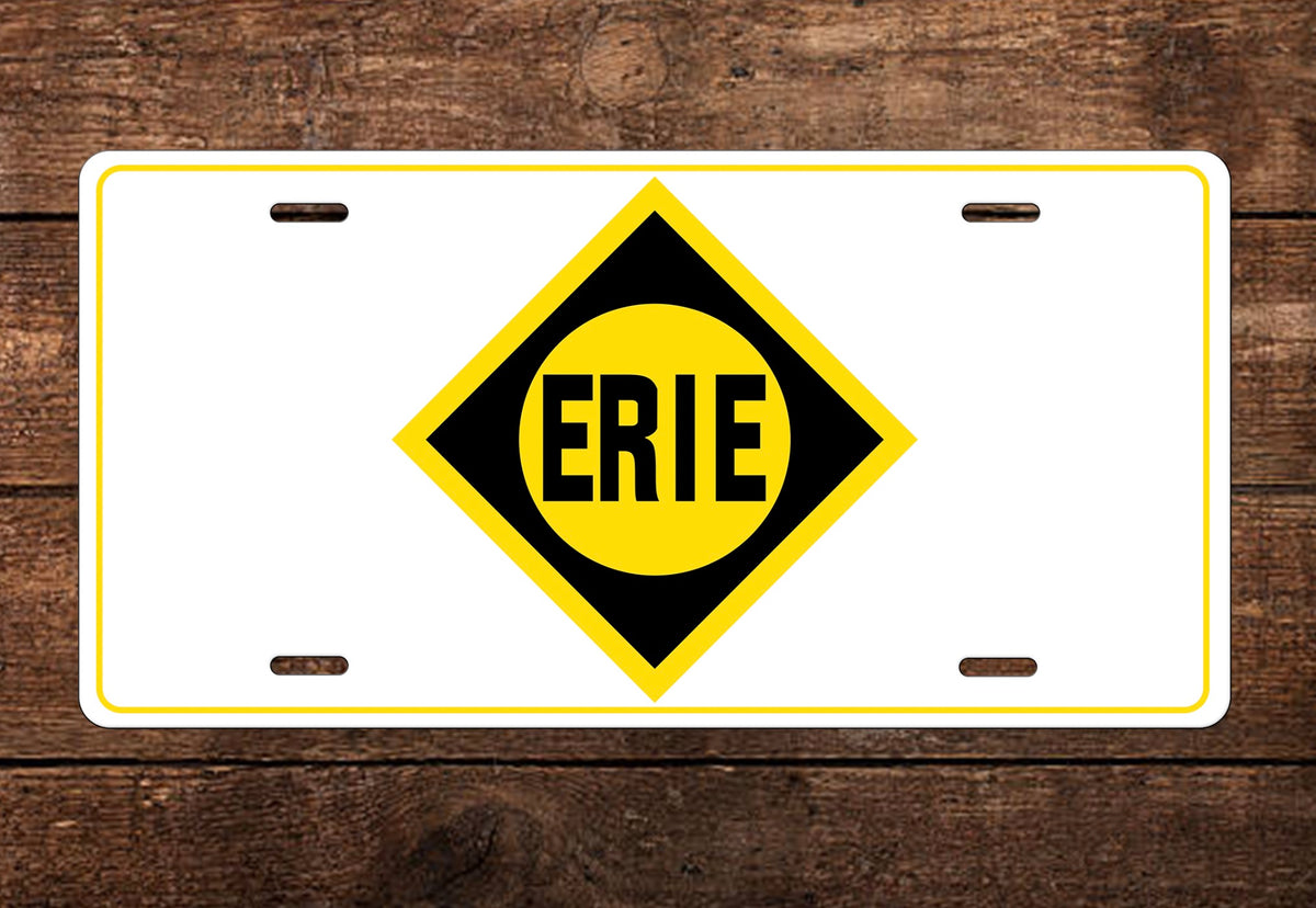 Erie Railroad Classic License Plate – VintageTransCo
