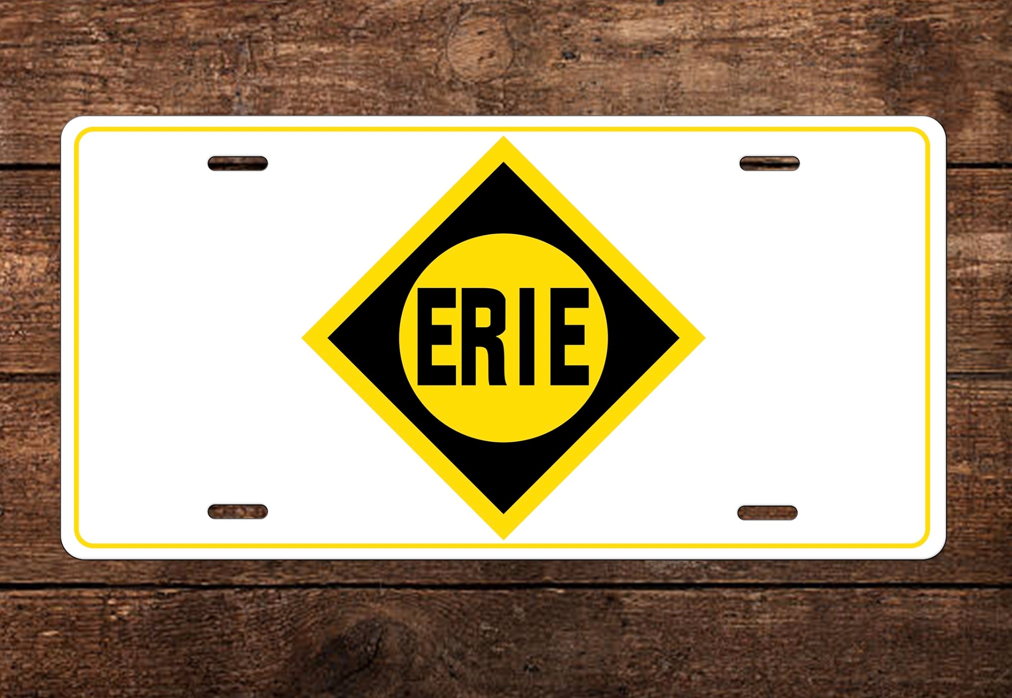 Erie Railroad Classic License Plate – VintageTransCo