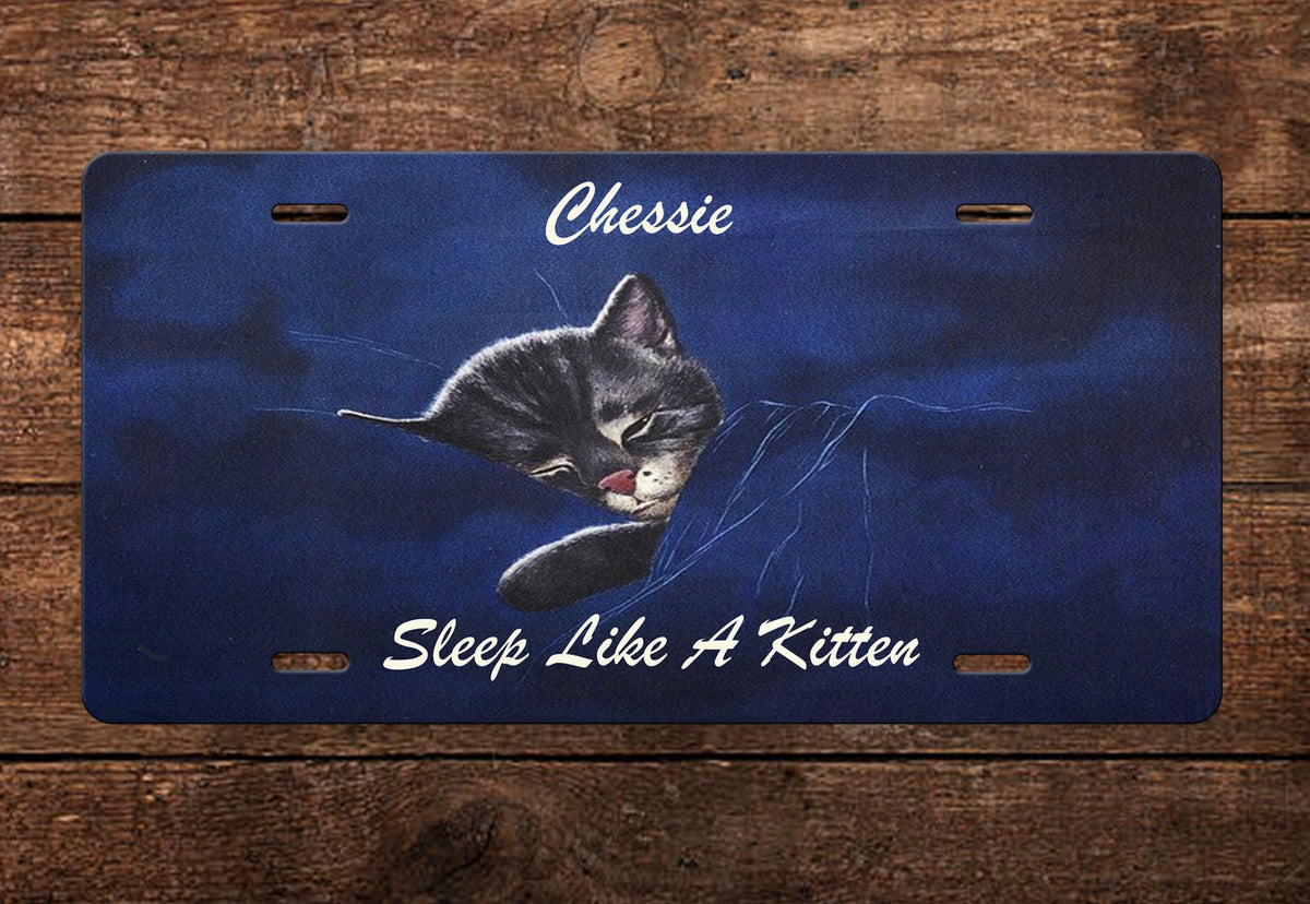 Chessie "Sleep Like a Kitten" License Plate – VintageTransCo