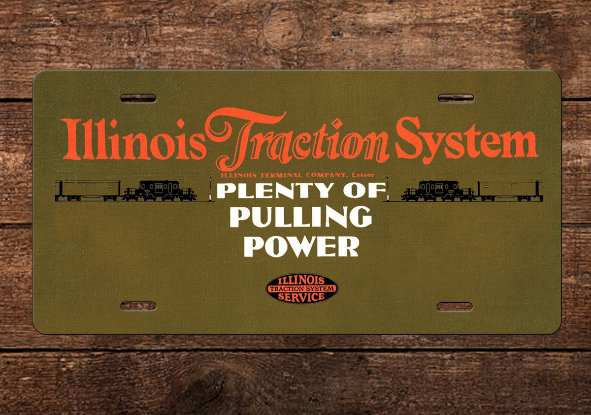 Illinois Terminal Traction System License Plate – VintageTransCo