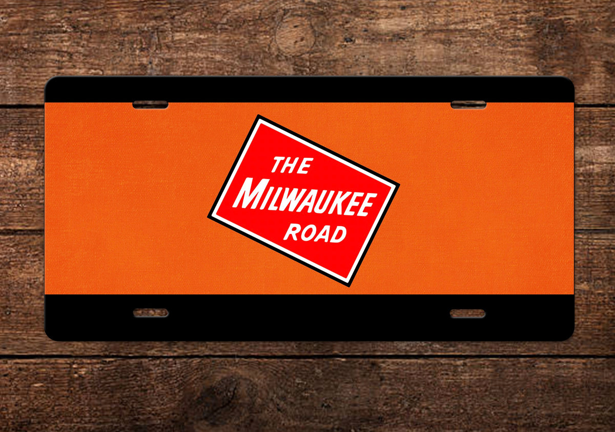 Milwaukee Road Locomotive Scheme License Plate – VintageTransCo