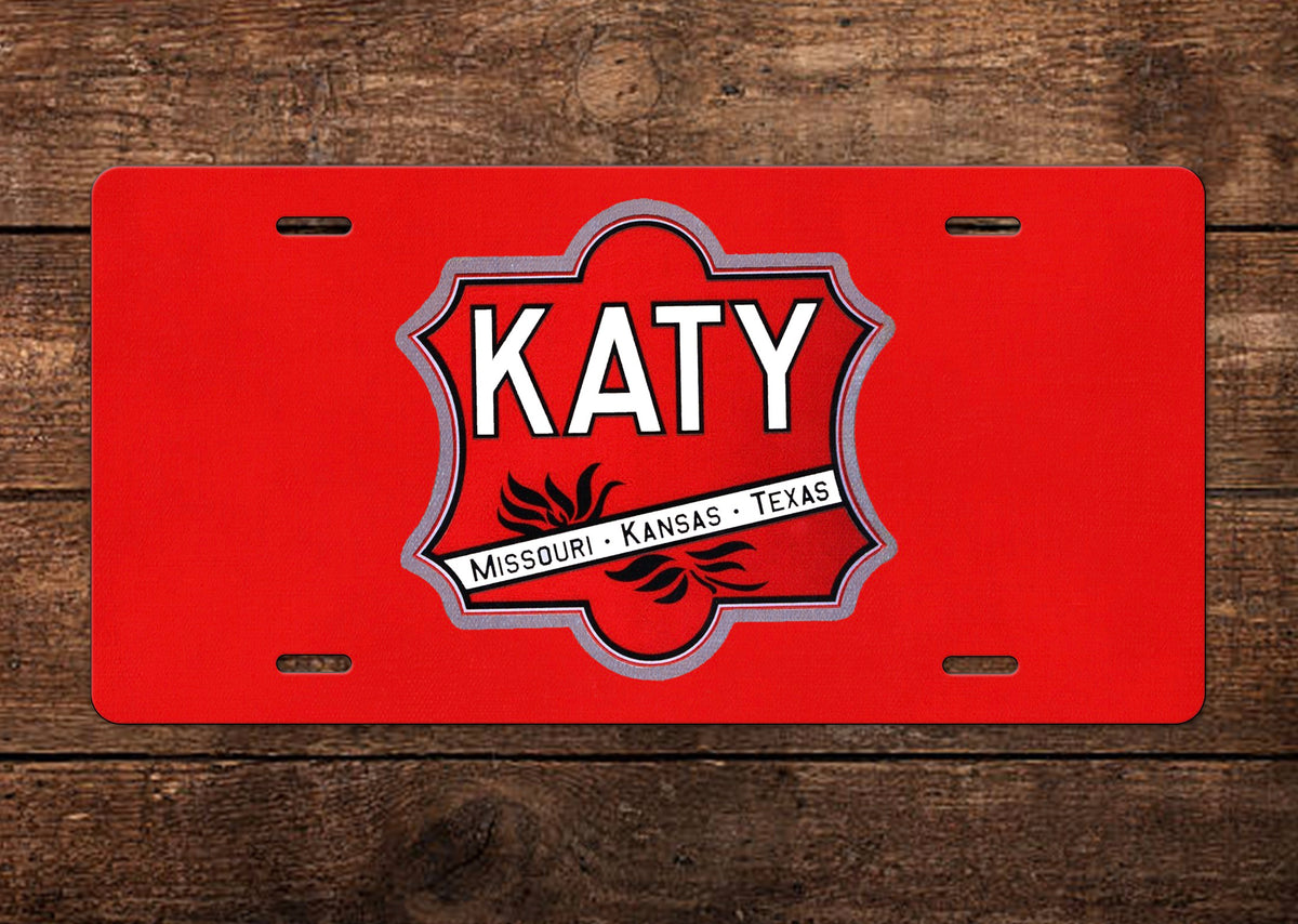 Missouri, Kansas, Texas - KATY - Railroad License Plate – VintageTransCo