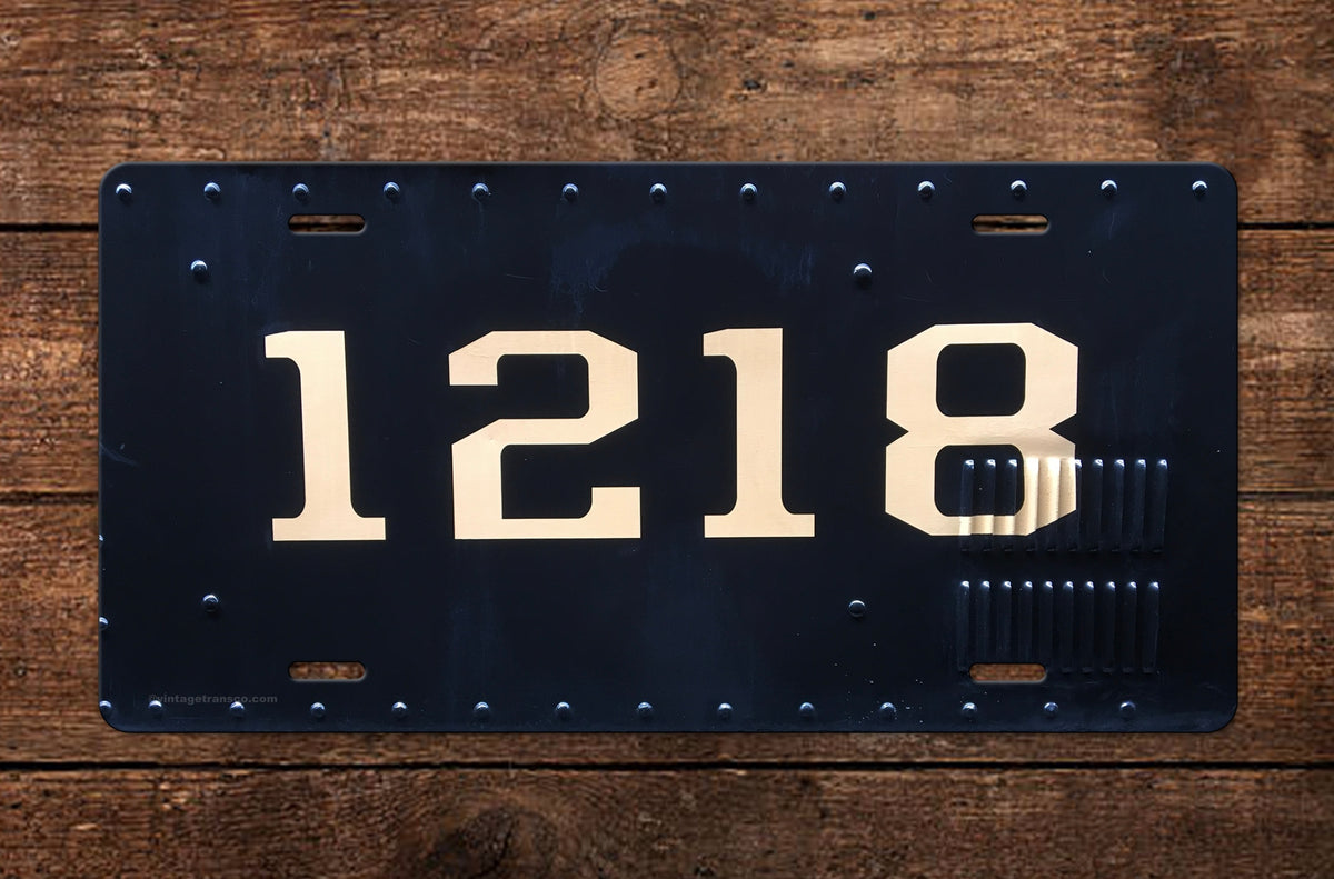 Norfolk & Western (N&W) 1218 Cab Number License Plate – VintageTransCo