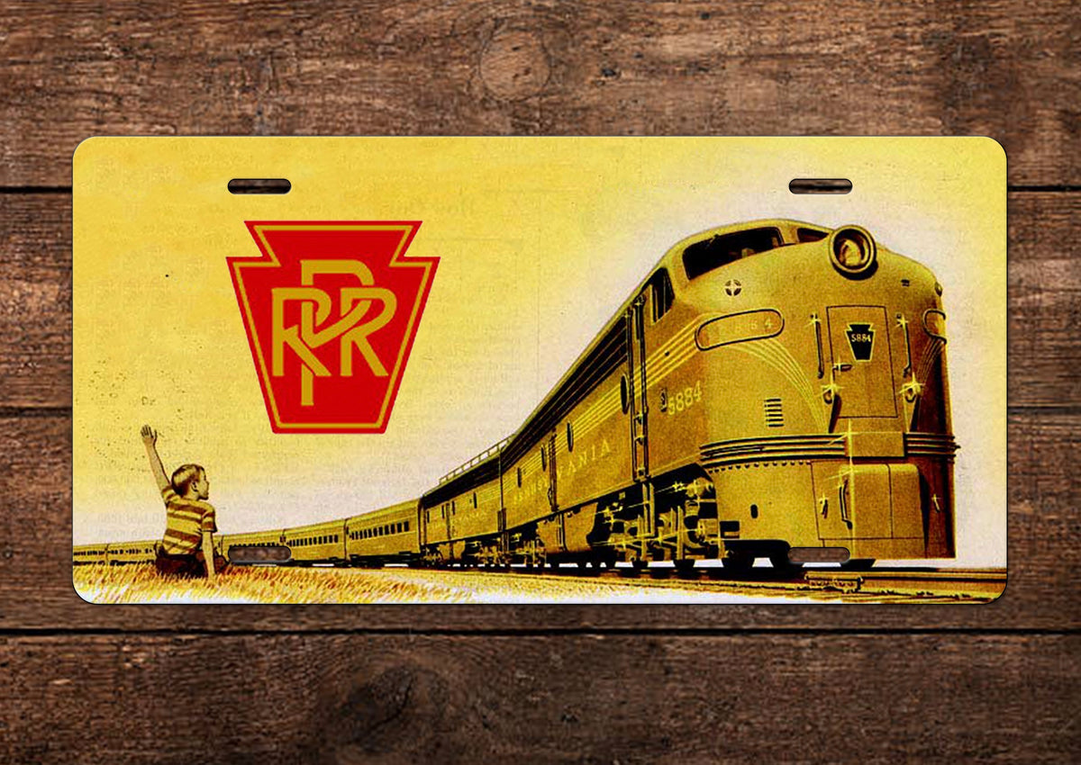 Pennsylvania Railroad (PRR) Broadway Limited Vintage Ad License Plate ...
