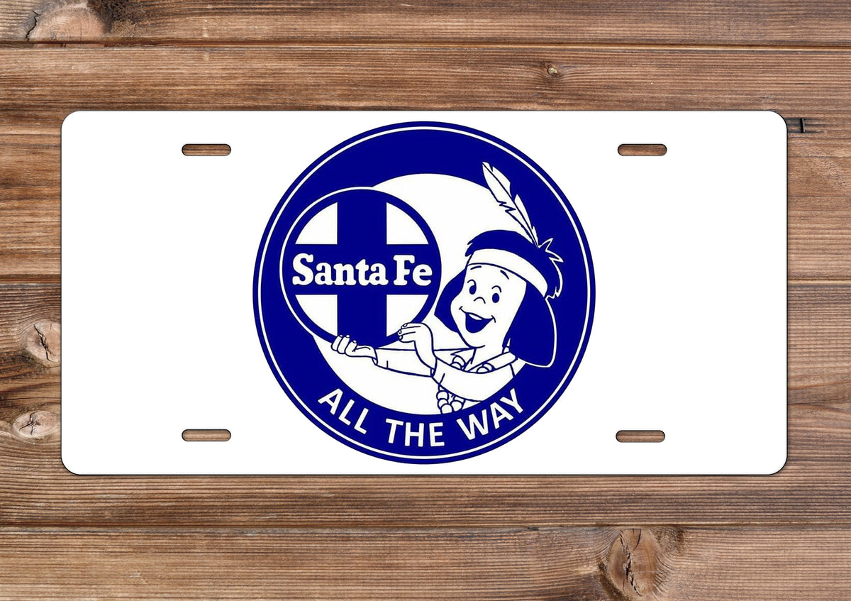 Santa Fe "All the Way"- License Plate – VintageTransCo