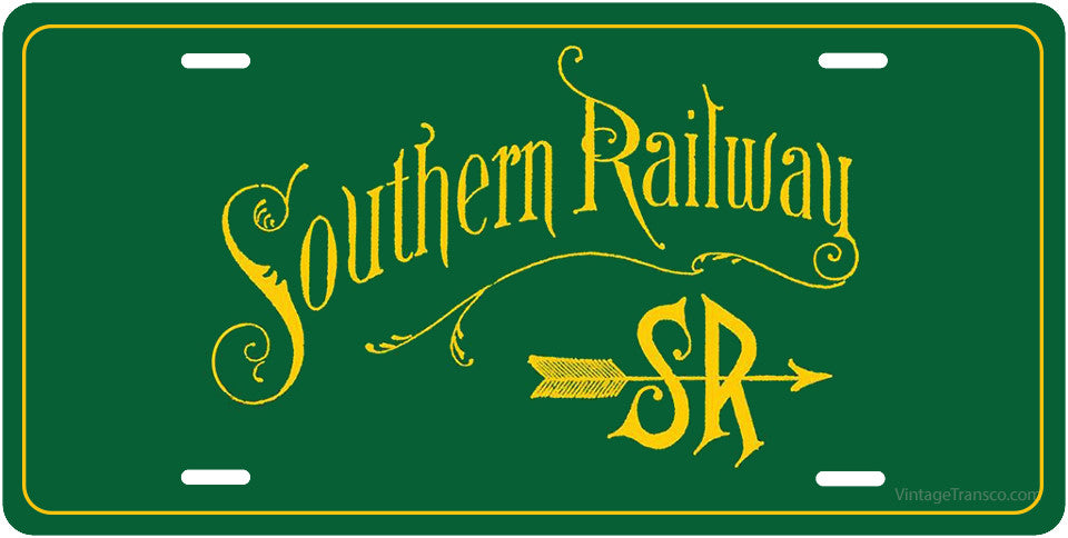 Southern Railway (SOU) Script Logo License Plate – VintageTransCo