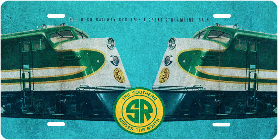 Southern Railway (SOU) System Streamliner License Plate – VintageTransCo