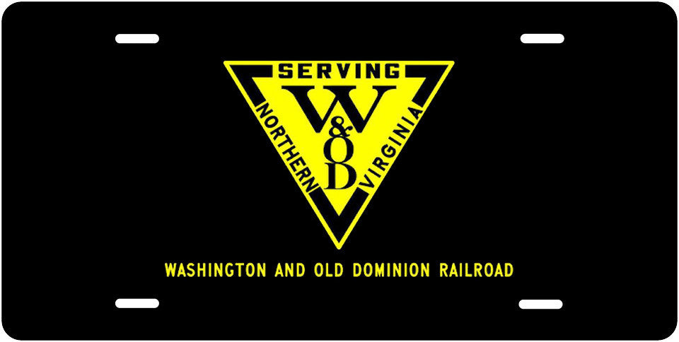 Washington & Old Dominion Railroad License Plate – VintageTransCo